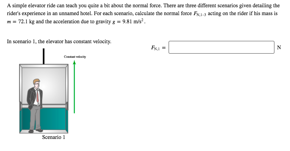Solved A simple elevator ride can teach you quite a bit | Chegg.com