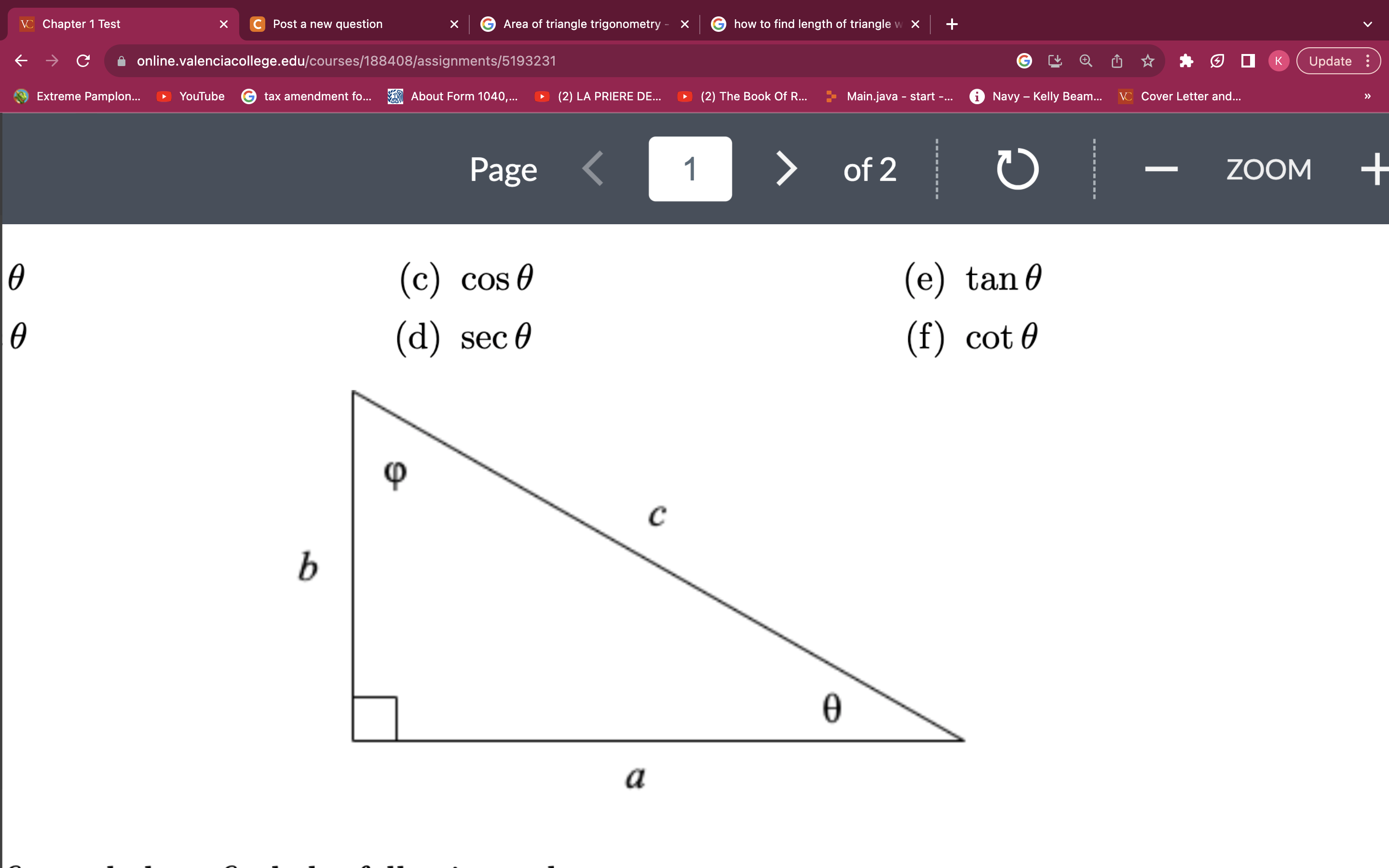 Solved 6. For the figure below, find the following values.a) | Chegg.com