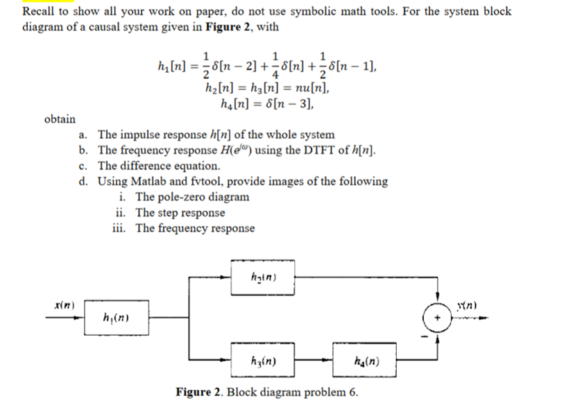 Solved Recall to show all your work on paper, do not use | Chegg.com