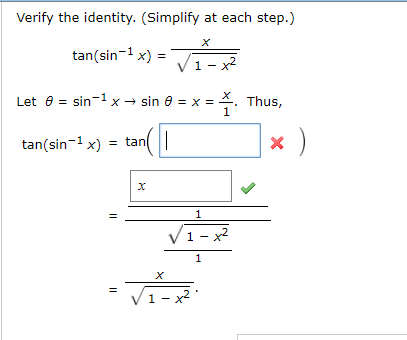 Solved Verify the identity. (Simplify at each step.) | Chegg.com