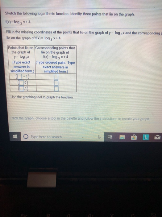 Solved Sketch the following logarithmic function. Identity | Chegg.com