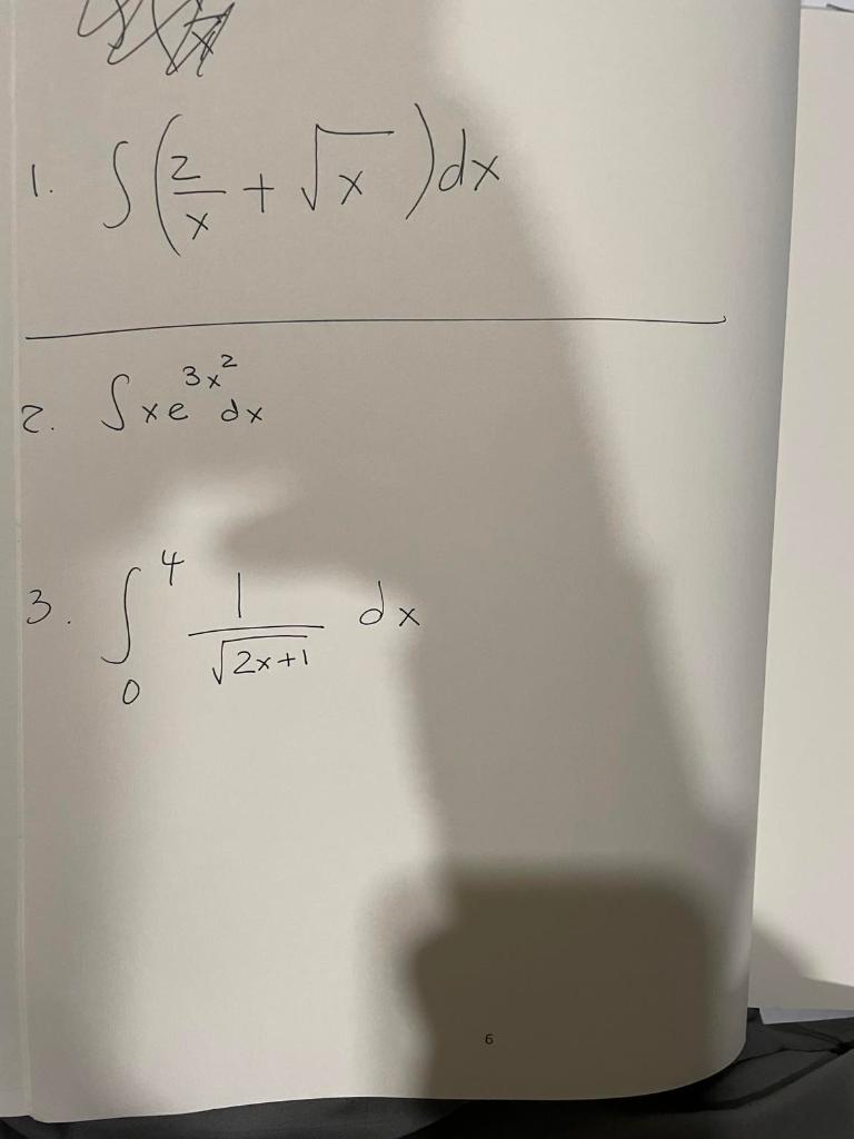 Solved #1. Calculate the following integral. #2 and #3. | Chegg.com