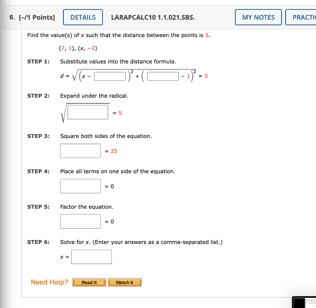 Solved Show that the points form the vertices of the given | Chegg.com