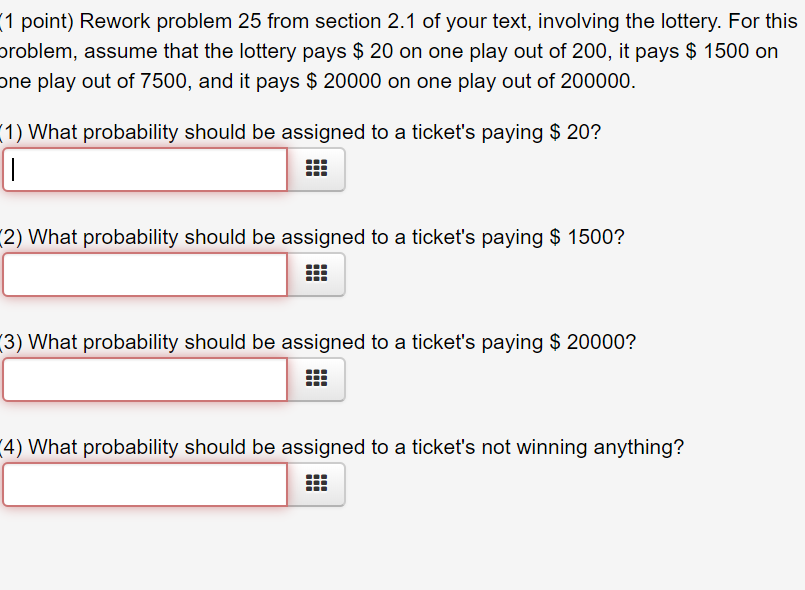 Solved 1 Point Rework Problem 25 From Section 2 1 Of Your