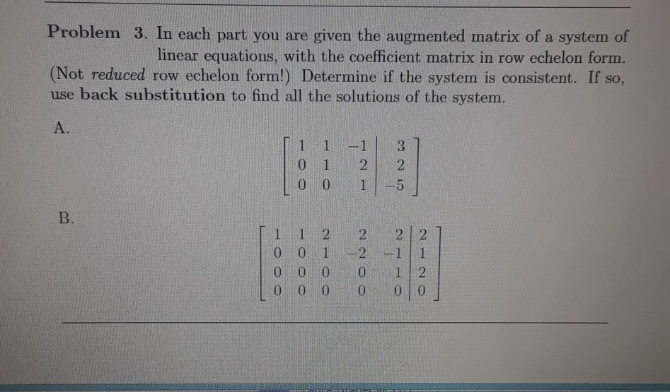 Solved HER Problem 3. In each part you are given the | Chegg.com