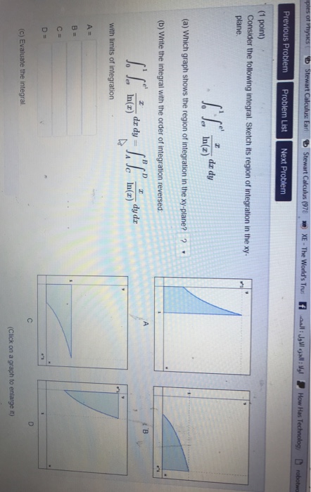 Solved Previous Problem Problem List Next Problem (1 point) | Chegg.com