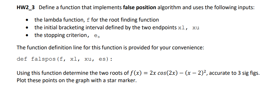 Solved Hw23 Define A Function That Implements False 