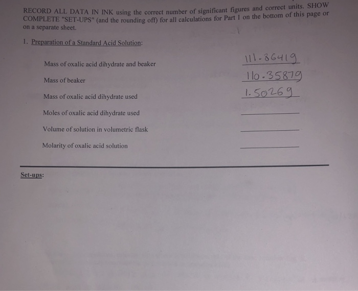Solved SHOW RECORD ALL DA COMPLETE "SET-UPS" on a separate | Chegg.com