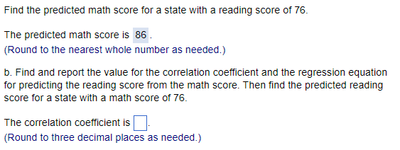 Solved The accompanying table shows the 4th-grade reading | Chegg.com