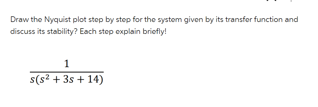 Solved Draw the Nyquist plot step by step for the system | Chegg.com