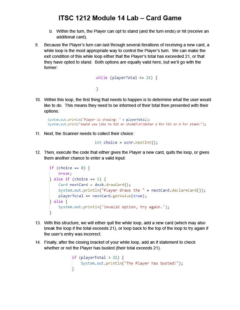 In this lab, we will be building two classes to help | Chegg.com