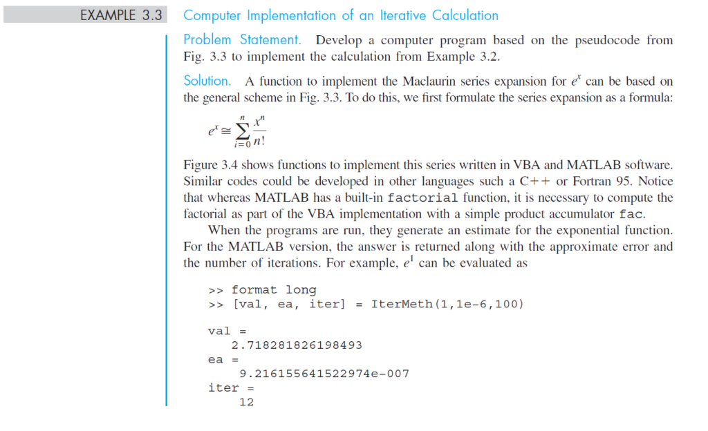 Solved = IterMeth(x,es, maxit) function [v, ea, iter] % | Chegg.com