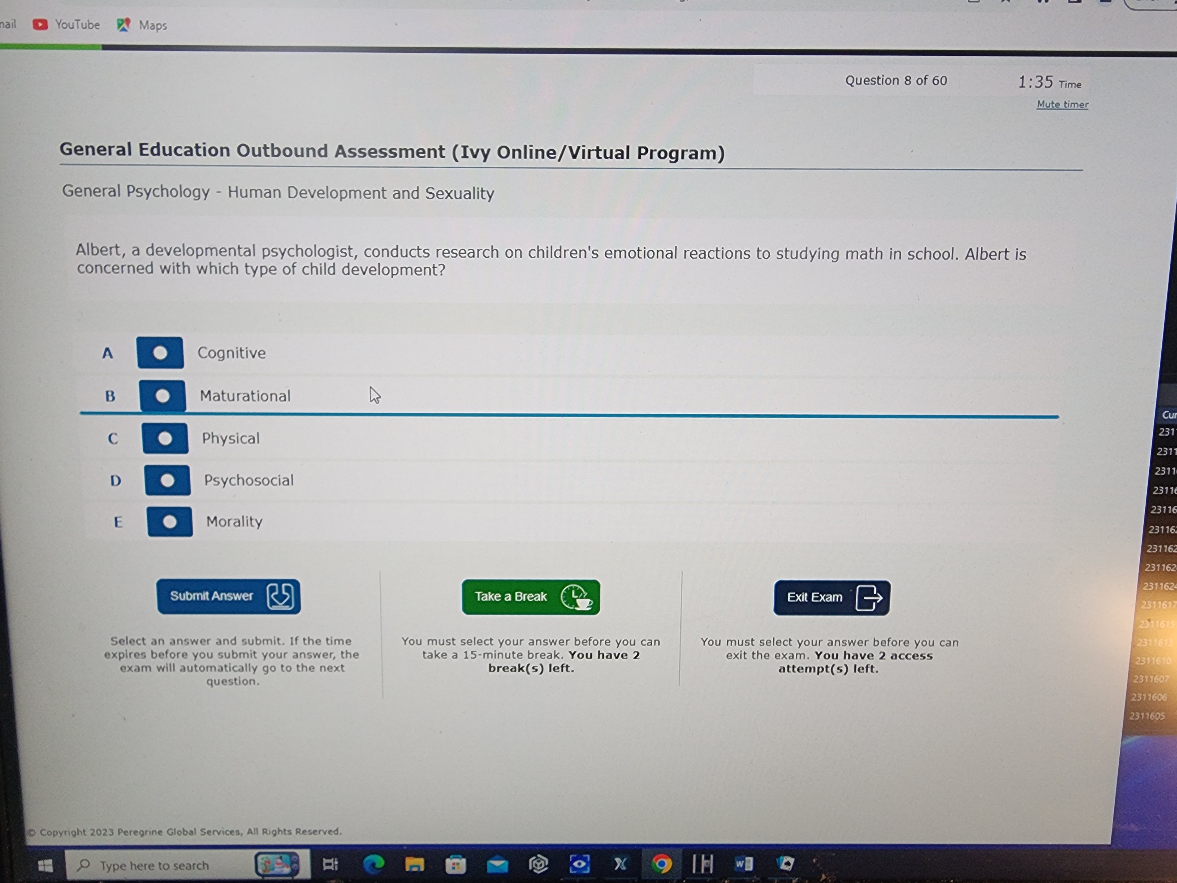 Solved General Psychology - ﻿Human Development and | Chegg.com