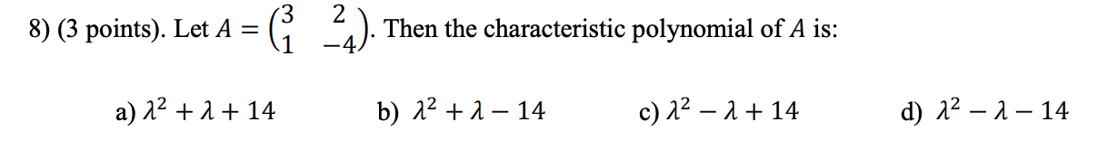 Solved 3) (3 points). The largest possible linearly | Chegg.com