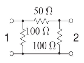 Solved Derive the 100Ω S parameters of the following | Chegg.com
