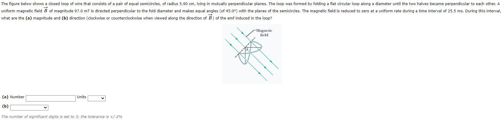 Solved The figure below shows a closed loop of wire that | Chegg.com