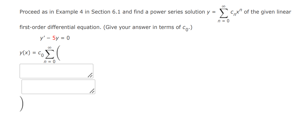 Solved Proceed as in Example 4 in Section 6.1 and find a | Chegg.com