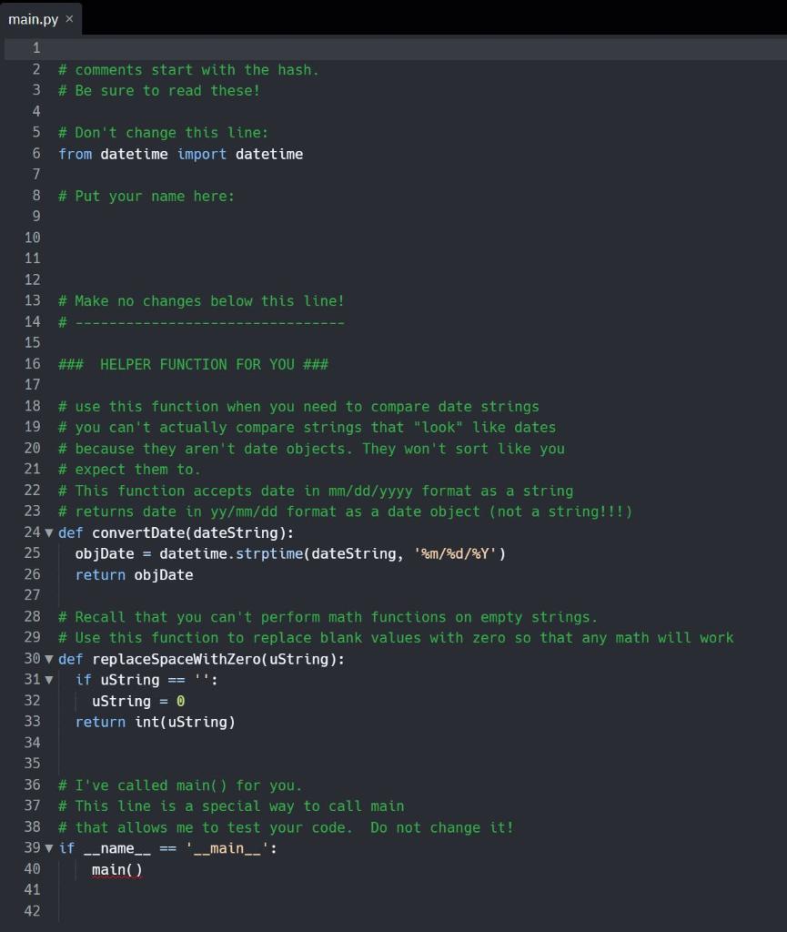 Solved Creating Comparison Reports • menu() - Gets an | Chegg.com