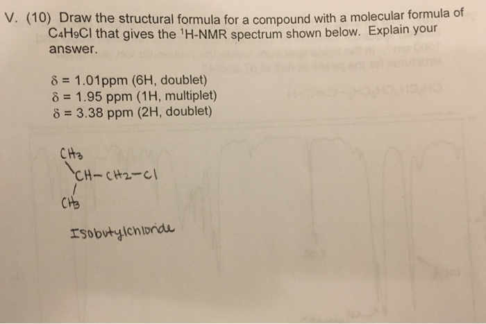 Solved Draw the structural formula for a compound with a | Chegg.com