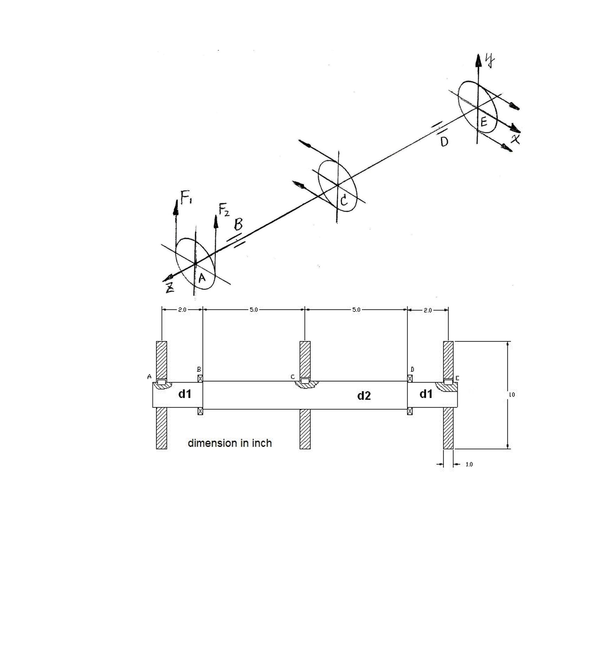 Solved Figures on the next page show a shafting system that | Chegg.com