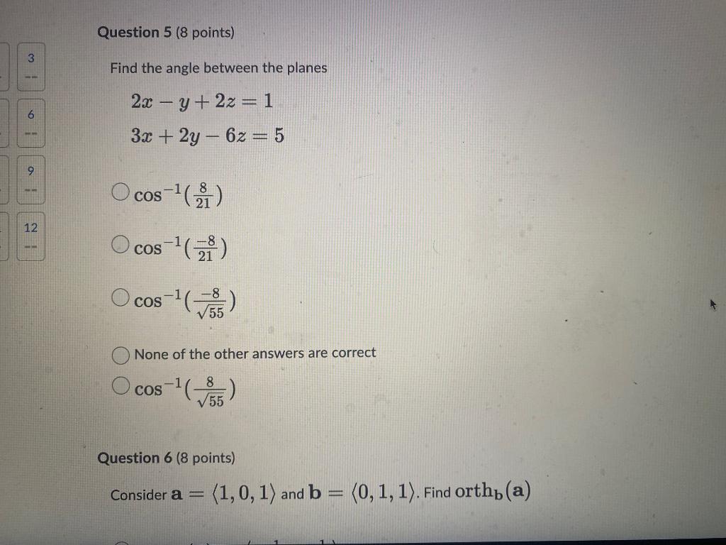 Solved Your Answer: Answer Question 4 (11.03 points) If | Chegg.com