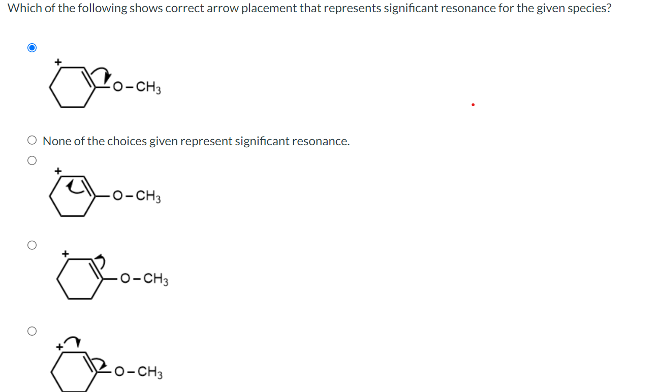 Solved Which of the following shows correct arrow placement | Chegg.com