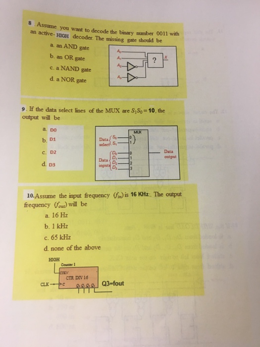 Solved Questions 1-20 MC: 1. The counter shown below is an | Chegg.com