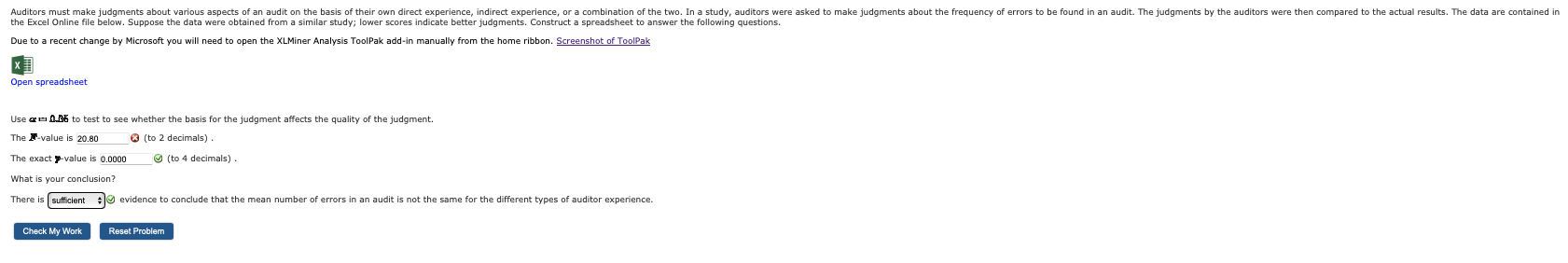 Solved the Excel Online file below. Suppose the data were | Chegg.com