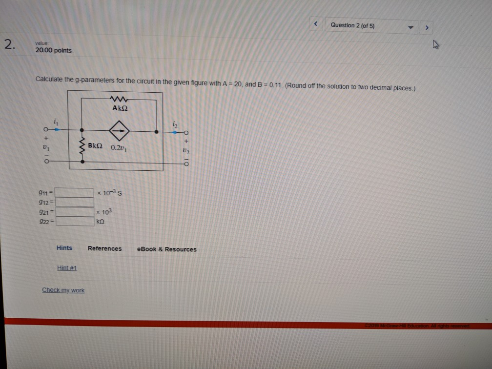 Solved Question 2 (of 5) value: 20.00 points Calculate the | Chegg.com