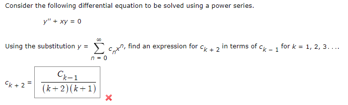 Solved Consider the following differential equation to be | Chegg.com