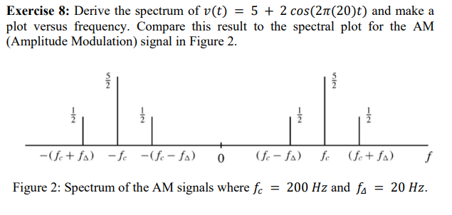 Exercise 8: Derive the spectrum of | Chegg.com
