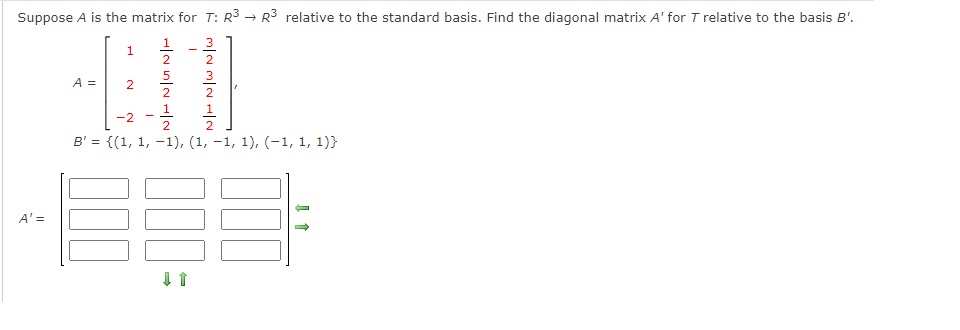 Solved Suppose A is the matrix for T:R^(3)->R^(3) ﻿relative | Chegg.com