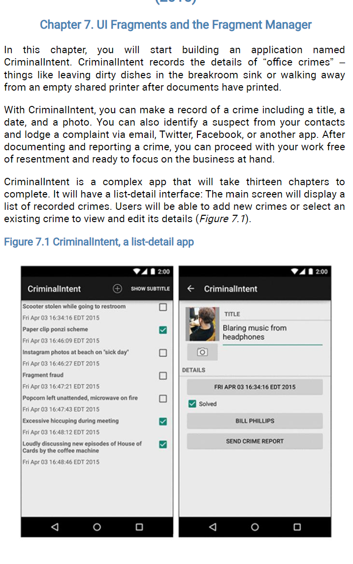 Advanced Android Programming Project 1: Detail Page | Chegg.com