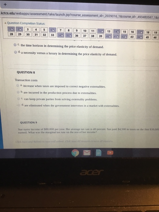 Solved kctcs.edu/webapps/assessment/take/launch | Chegg.com