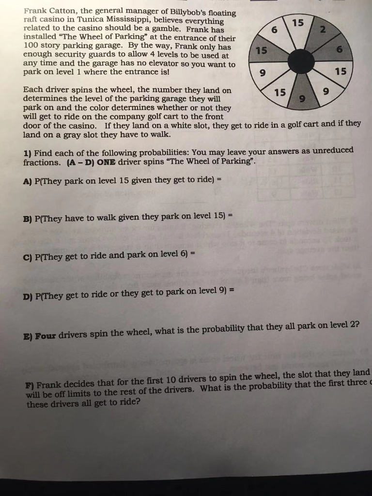 Solved Frank Catton, the general manager of Billybob's | Chegg.com