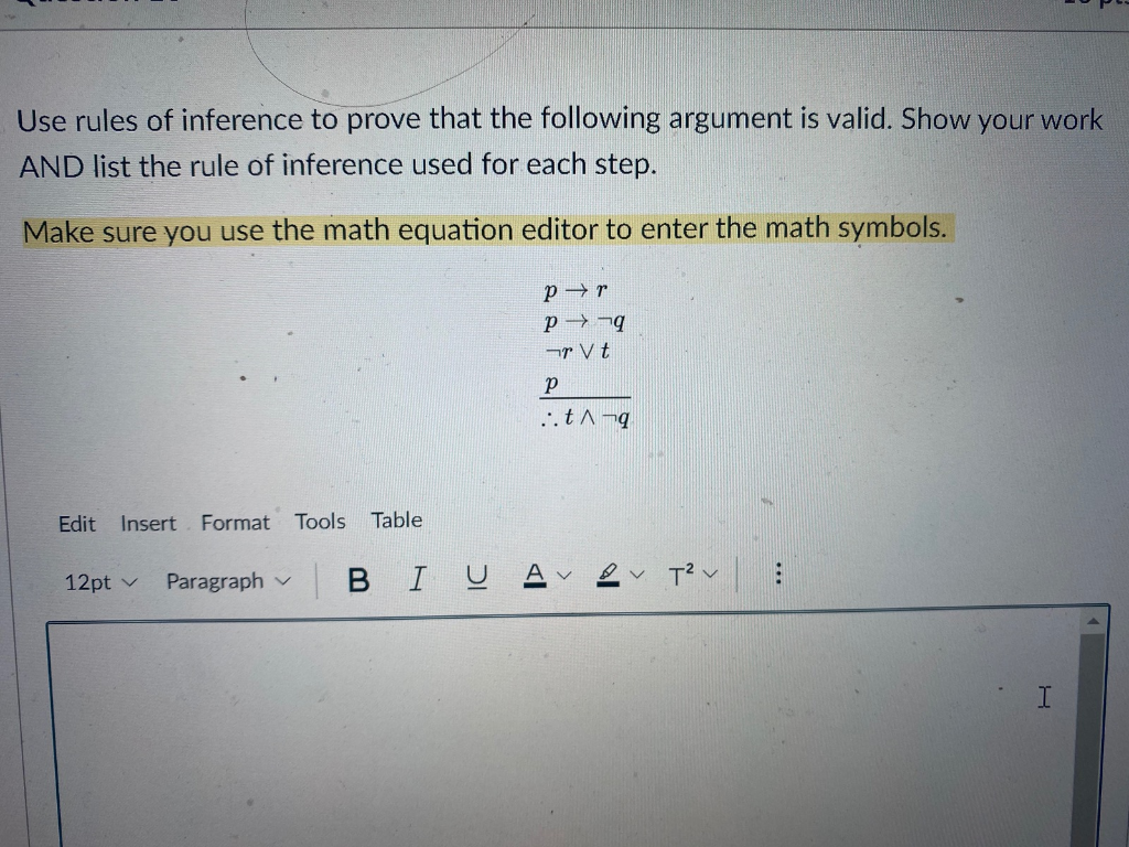 Solved Use rules of inference to prove that the following | Chegg.com