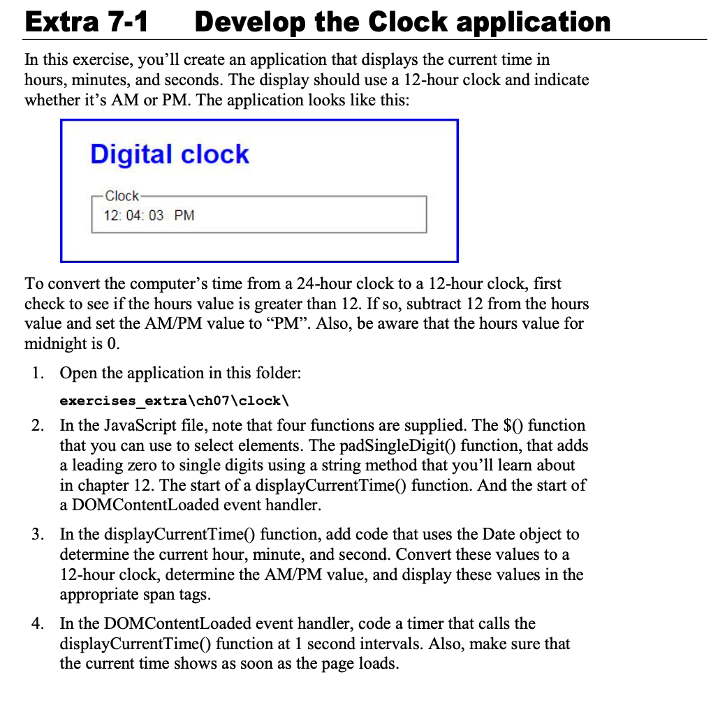 Solved Clock Js Use Strict Const Selector