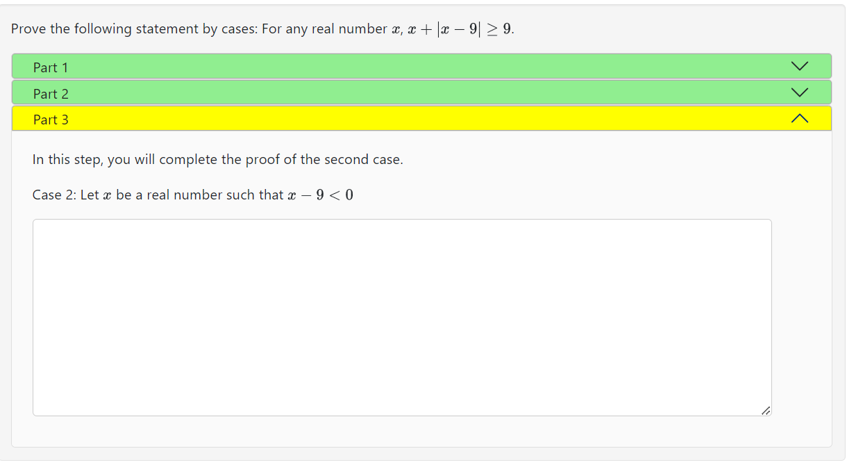 Solved Prove The Following Statement By Cases For Any Real 