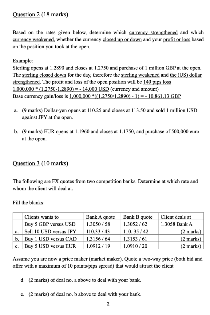 Solved Question 1 (9 marks) In many cases, you will see a FX | Chegg.com