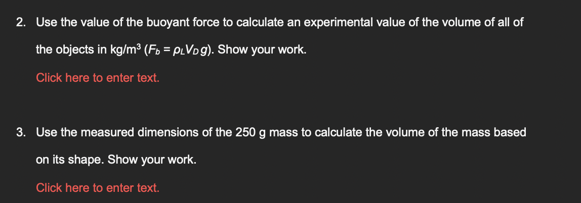 Solved Table 2. Dimensions of 250 g Hanging Mass | Chegg.com