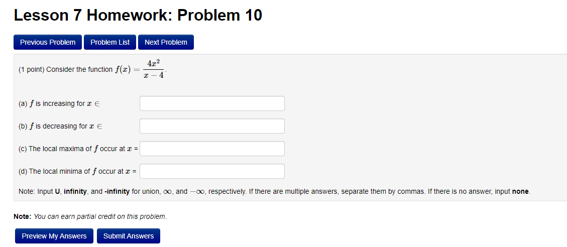Solved Lesson 7 Homework: Problem 10 Previous Problem | Chegg.com