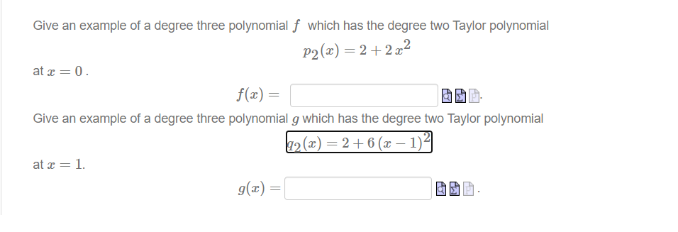 Solved Give an example of a degree three polynomial f which | Chegg.com