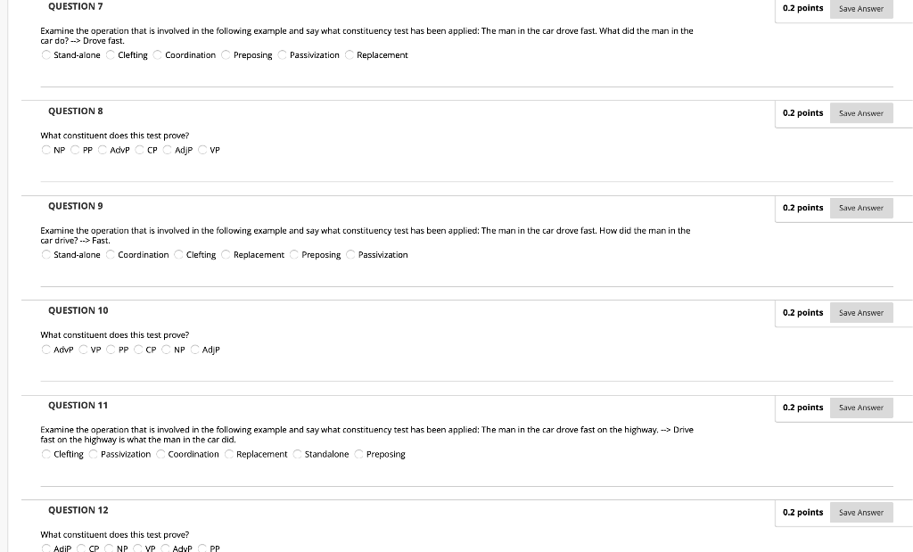 Examine the operation that is involved in the | Chegg.com