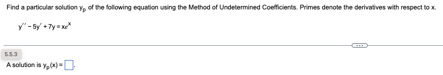 Solved Find a particular solution yp of the following | Chegg.com