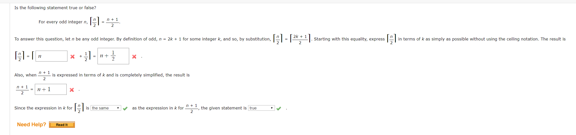 Solved Is the following statement true or false? For every | Chegg.com
