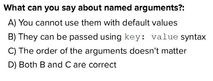Solved What can you say about named arguments?: A) You | Chegg.com
