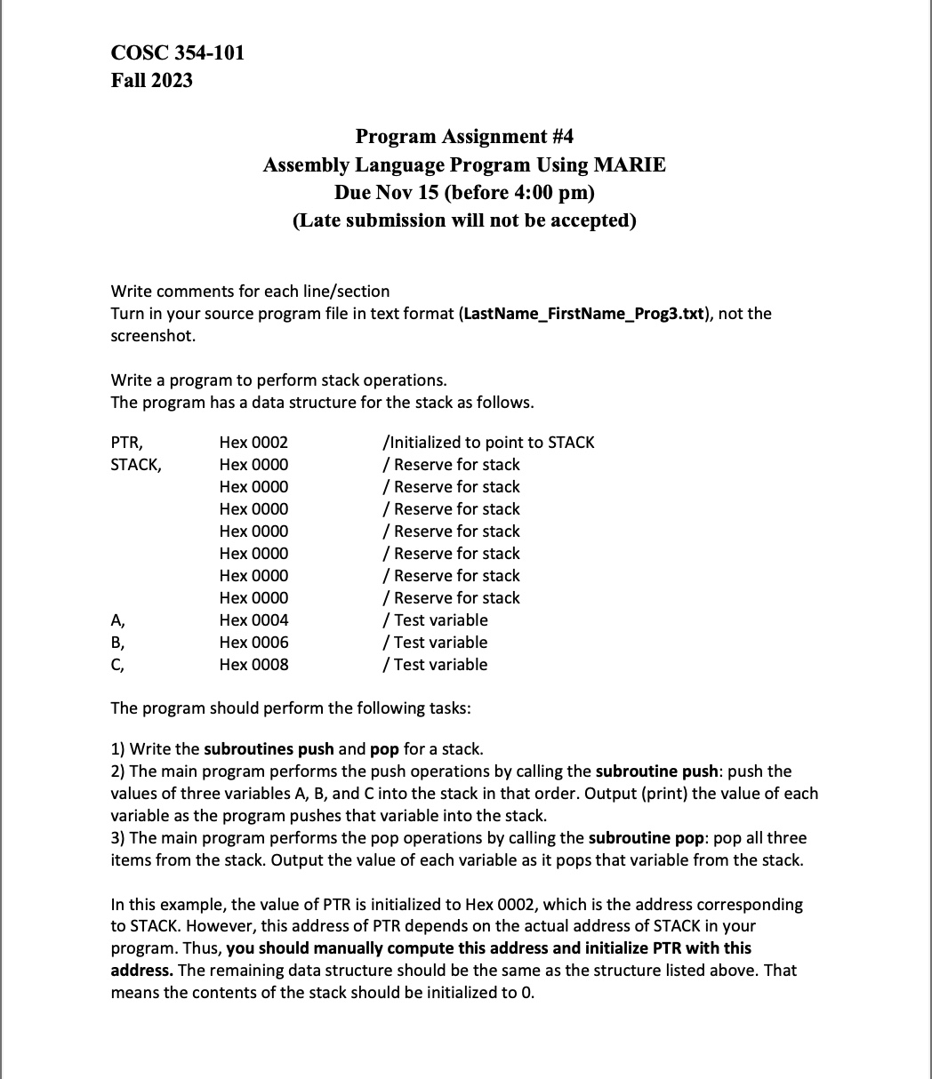 Solved Write comments for each line/sectionTurn in your | Chegg.com