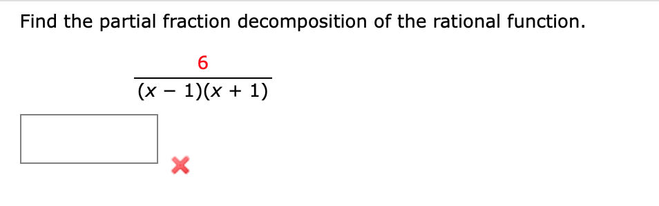 Solved Find the partial fraction decomposition of the | Chegg.com