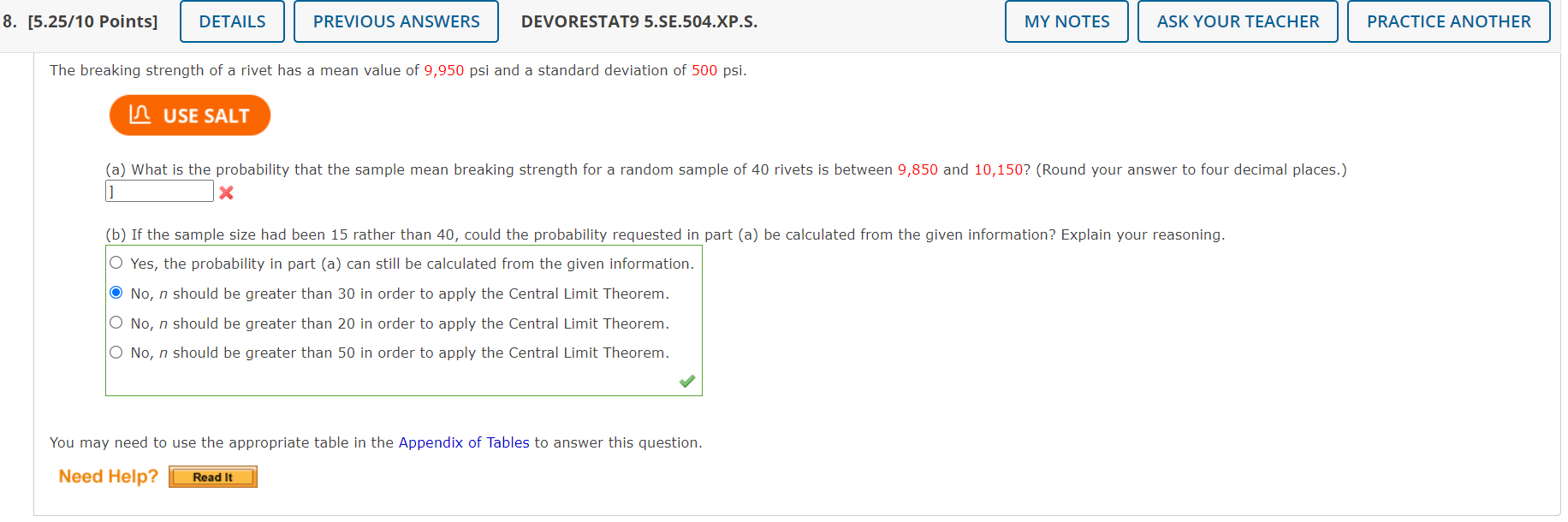 Solved 8. [5.25/10 Points] DETAILS PREVIOUS ANSWERS | Chegg.com