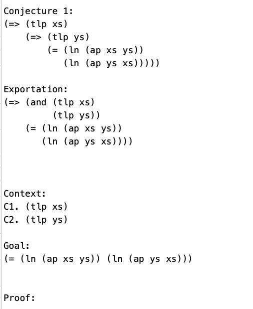 Solved please fill out the proof section of ﻿conjecture 1 in | Chegg.com